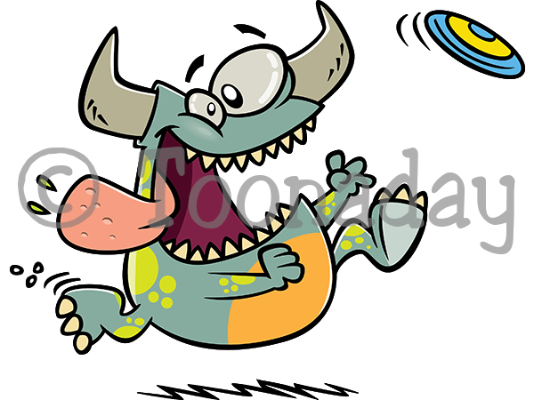 MonsterFrisbee - Toonaday FrisbeeMonster