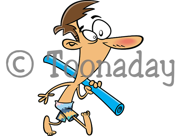 Beach Noodle - Toonaday Summer Beach Cartoons