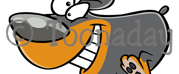 Running-Rottie - Toonaday Running-Rottie